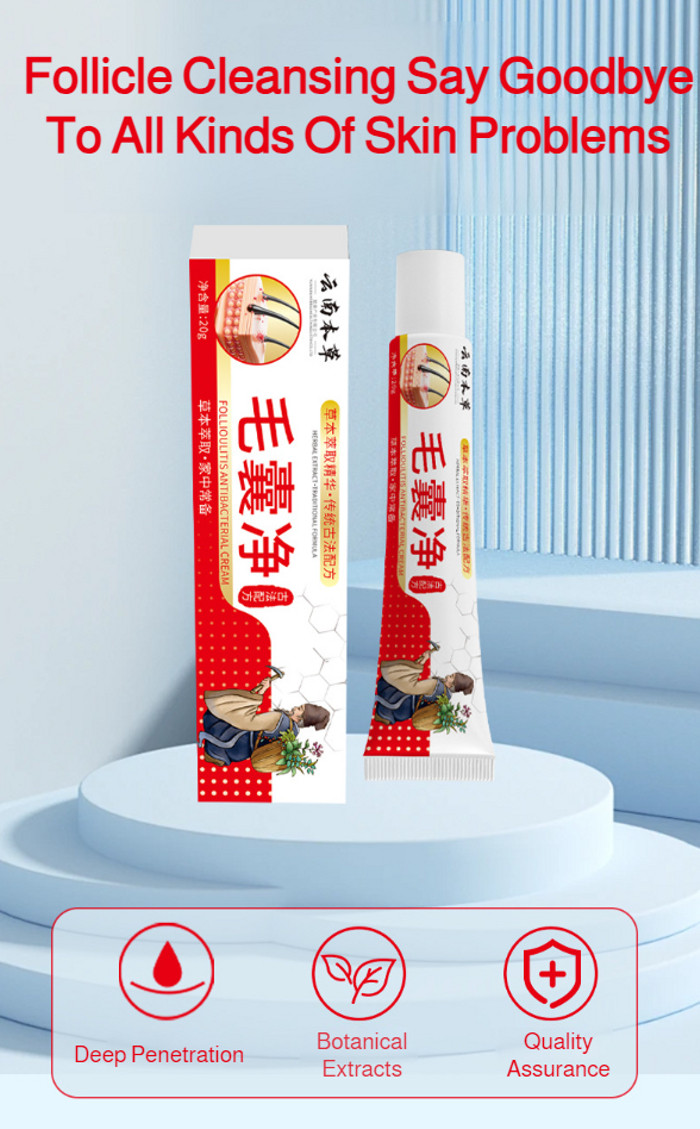 Antiinflammatory and antiseptic Follicle Purifying Cream Hair follicle ...