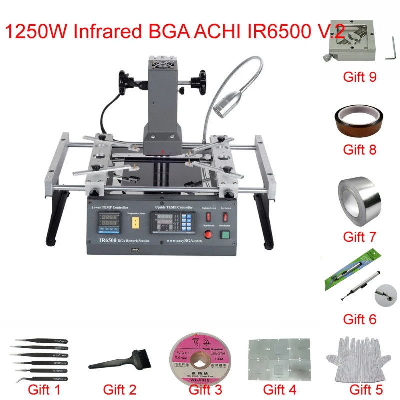 ACHI IR6500 Infrared BGA Soldering Station Solder Rework Machine for ...