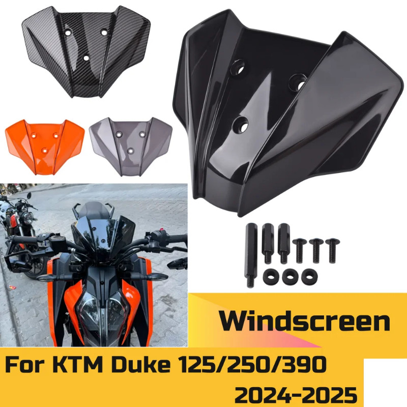 For Duke 125 250 390 Windshield Windscreen Wind Deflector Front Air ...