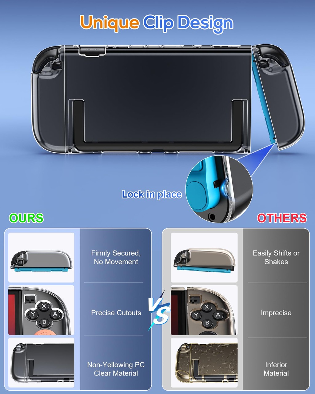Transparent Protective Case Shell for Nintendo Switch 2 Console Joycon ...