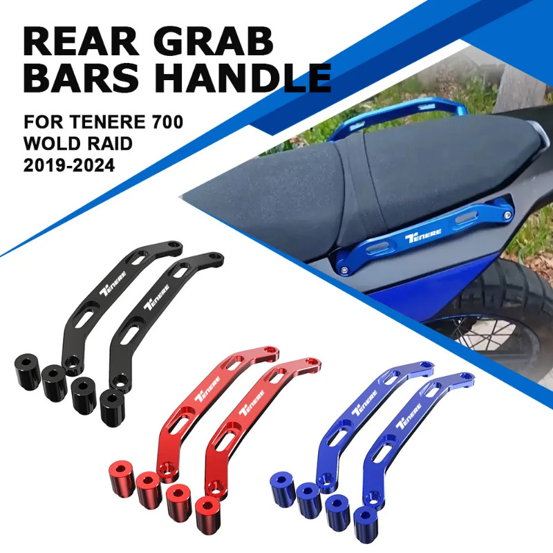 Aluminum Rear Grab Bars Seat Pillion Passenger Grab Rail Handle For ...