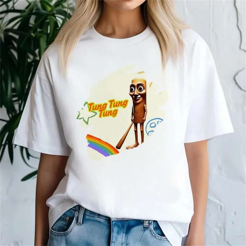 Tung Tung Tung Sahur tshirt teen Psychedelic 2000s Gothic Retro Graphic ...