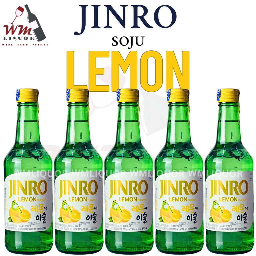 Jinro Soju Lemon Flavour Soju 360ml/bottle 真露 烧酒 柠檬味 韩国烧酒 | Shopee Malaysia