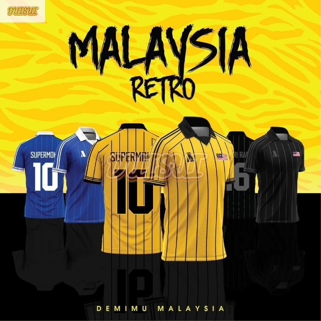 Malaysia Retro Kit Edition!!!! Local Brand, Ready Stockk!! PERCUMA NAMA ...