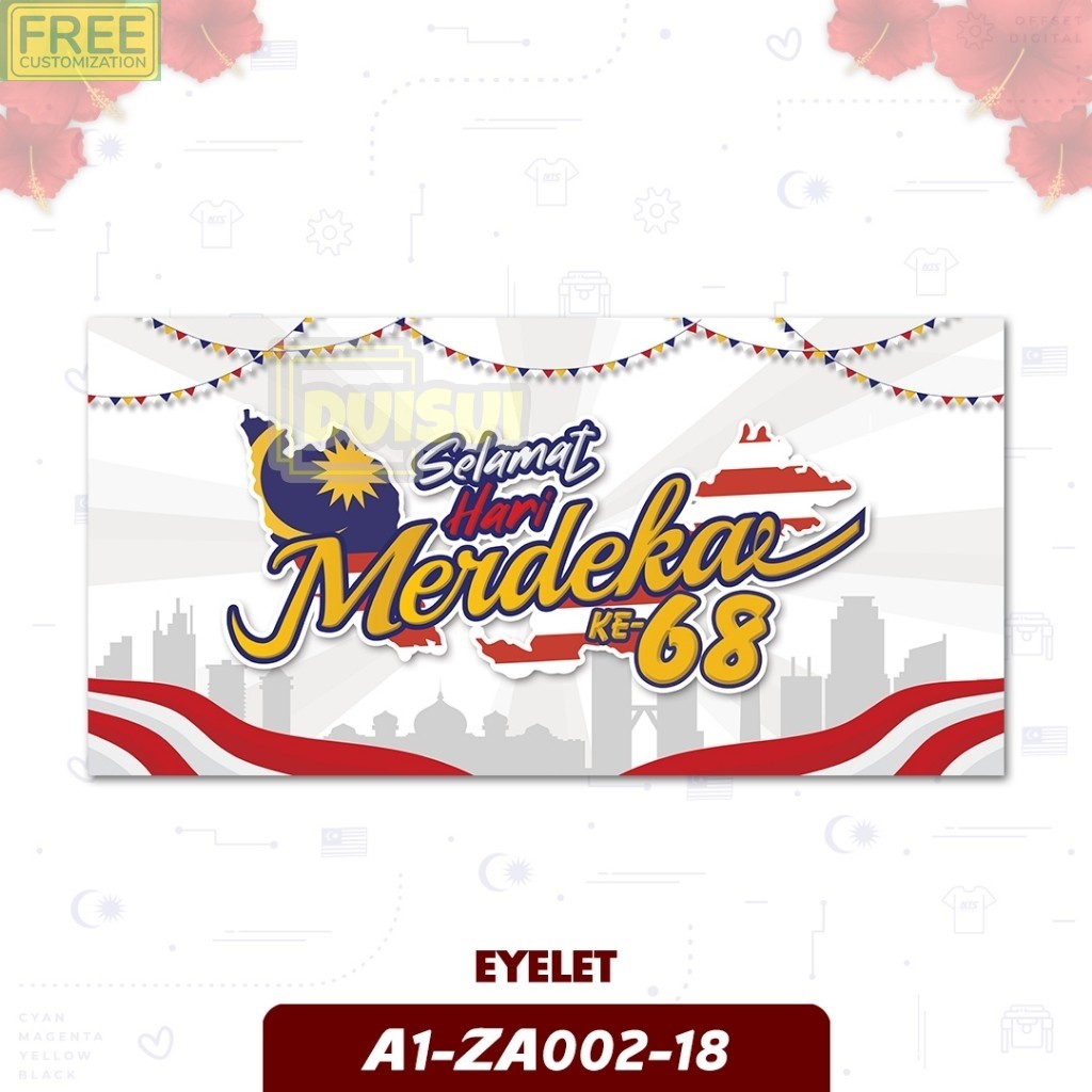 READY DESIGN BACKDROP MERDEKA YEAR 2025 - MERDEKA Wall cloth | Shopee ...