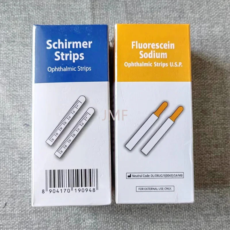 100 Pcs/box India Tear Detection Filter Paper Strip and Fluorescein ...