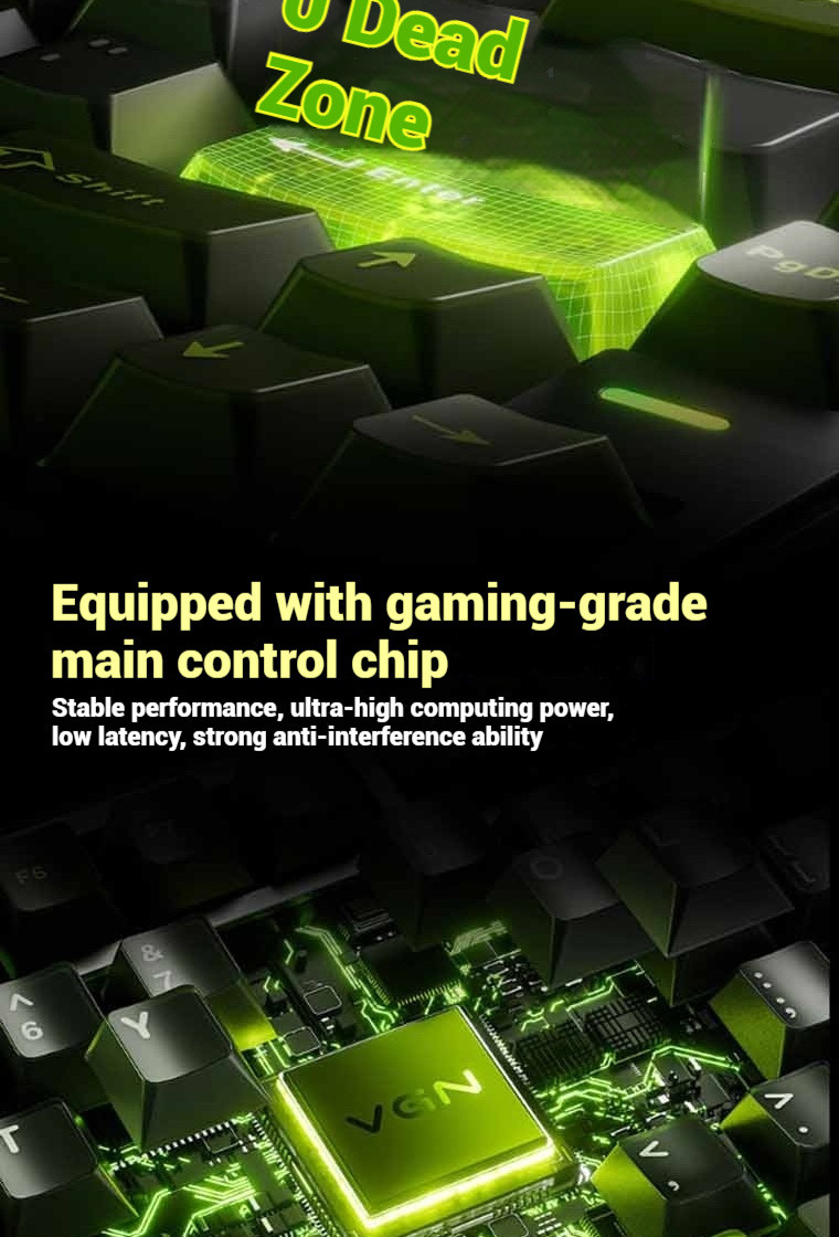 VGN Neon 75 Gaming Gasket Hot-swappable RGB Magnetic Switch 8K Keyboard ...