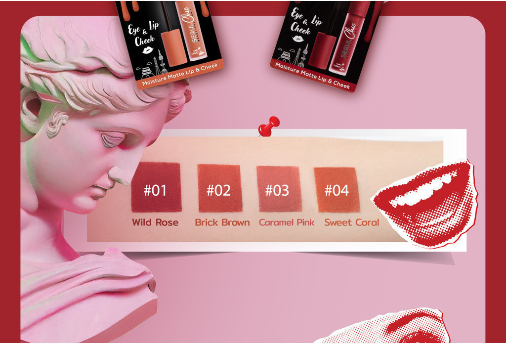 (Sachet Type) Nami Make Up Pro Seoul Chic Moisture Matte Lip & Cheek ...