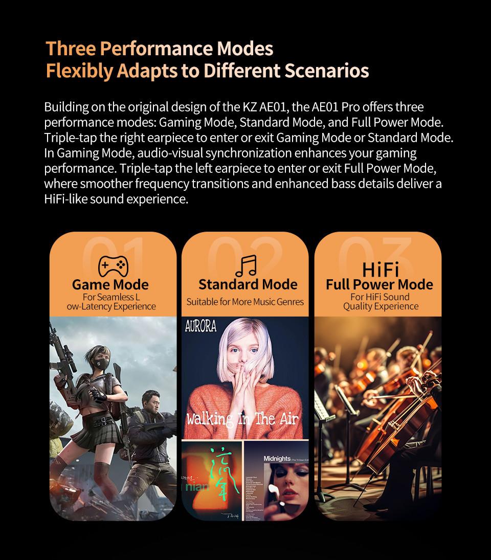 KZ AE01 Pro Wireless Upgrade Ear Hook Earphones Cable ANC Noise ...