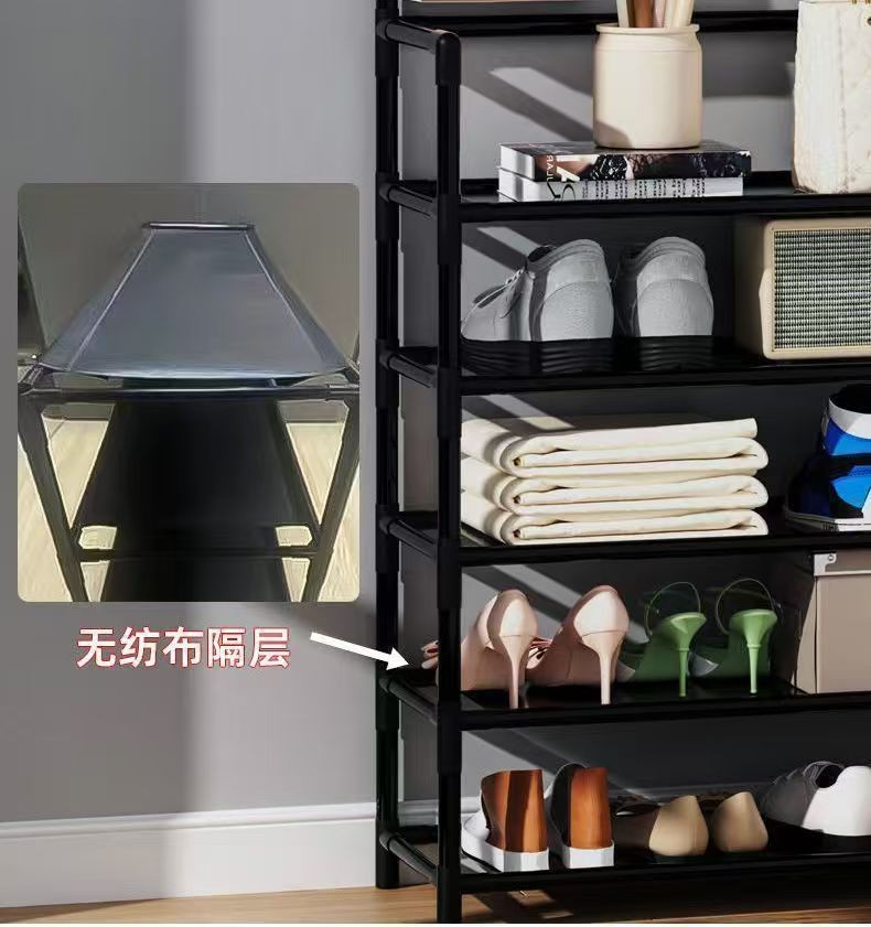 Rak kasut ringkas, rak kasut dan topi bersepadu lantai, rak kot, rak ...