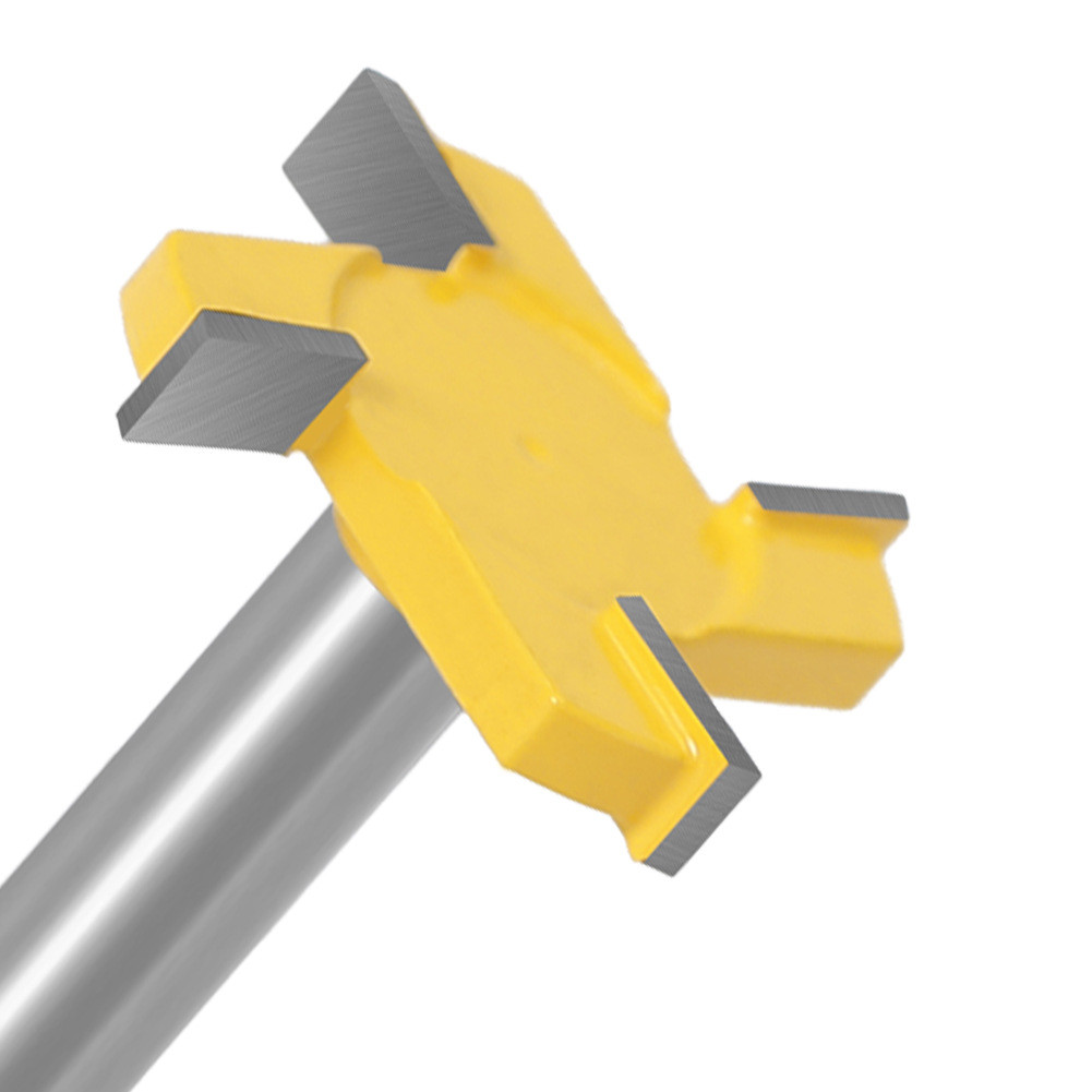 4 Flute T Slot Router Bit 12mm Shank Tungsten Carbide Wood Slotting ...