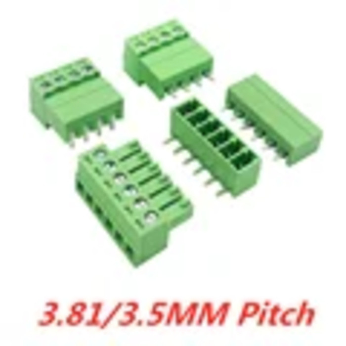 5Sets 15EDGRK 3.81mm 2/3/4/5/6-12 pin right angle screw terminal block ...