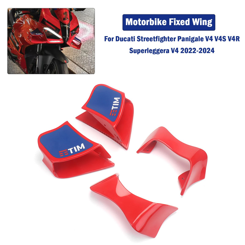 For Ducati Panigale V4 V4S V4R SP 2022 2023 2024 Fixed Wing Kit ...