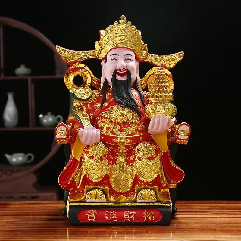 30cm CAI Shen Statue, CAI Shen, Caishen, Wencaishen, God of Fortune ...