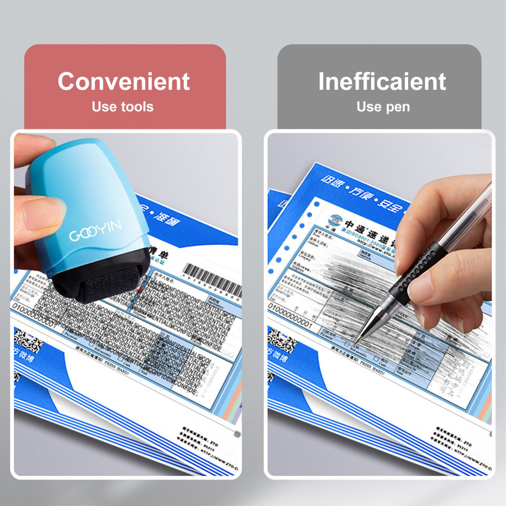 Theft Protection Roller Stamp Garbled code coverage Parcel Label Data ...