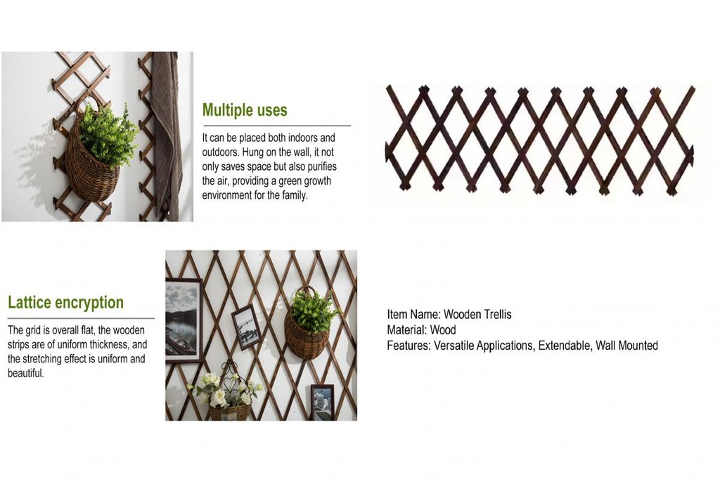 NTA Extendable Scissor Grille Versatile Wooden Trellis Flexible Wooden ...