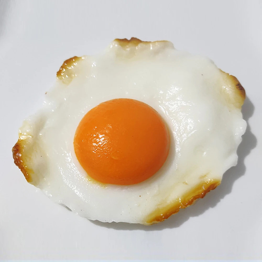 Simulation Egg Fake Food Artificial Fried Egg Model Window Decor ...