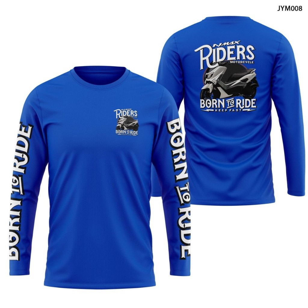 KATUN Riders Nmax T-shirt Yamaha N Max Born To Ride Long Sleeve T-shirt ...