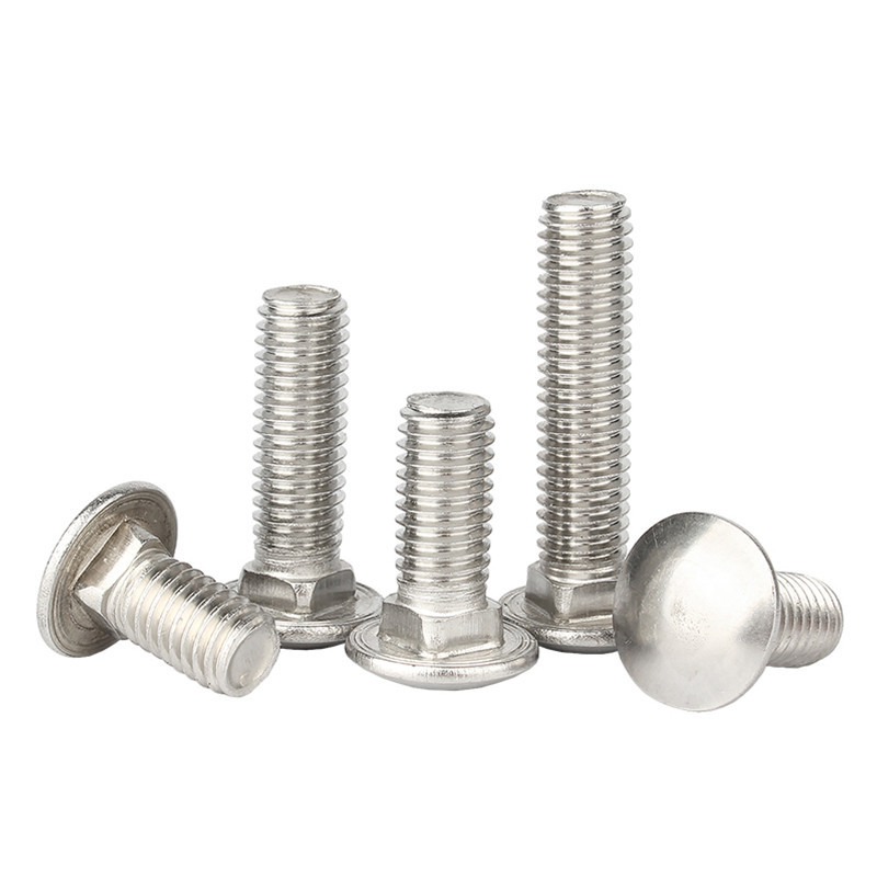 M4 M5 M6 Stainless Steel 304 Round Screw Square Bolt for Shelf Desk ...