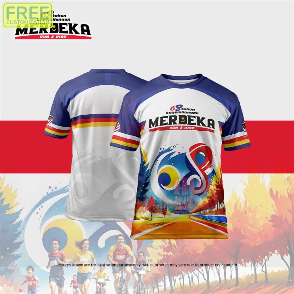 Malaysia 68th Merdeka 2025 Design Sublimation Jersey | Shopee Malaysia