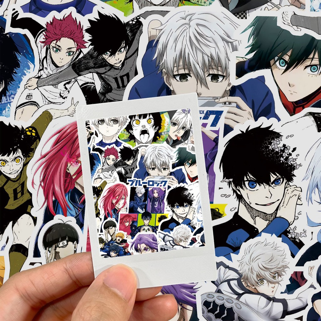 70/80Pcs Blue Lock Sticker Pack - Yoichi Isagi, Bachira & Nagi Black ...
