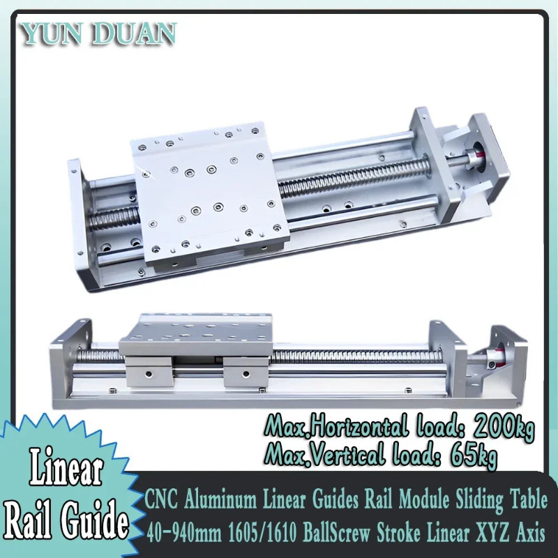 Aluminum Linear Movement Module Platform Dust Cover Heavy Load SBR ...