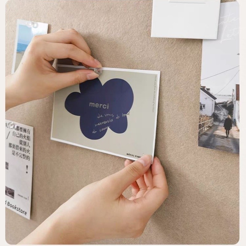 [Time Mark] Felt Wall Sticker ins Photo Wall Perforation-Free Felt ...