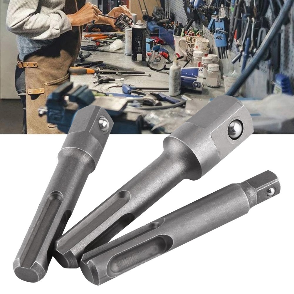 [In stock] 3pcs SDS Plus Shank Socket Driver Adapter Power Drill Bit ...