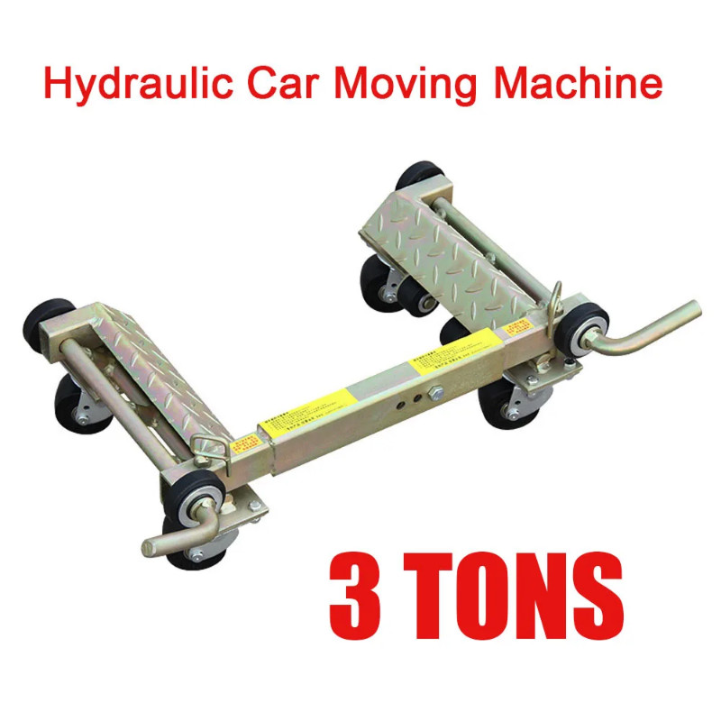 3T Hydraulic Car Moving tool Max Moving Universal Wheel Car Mover ...
