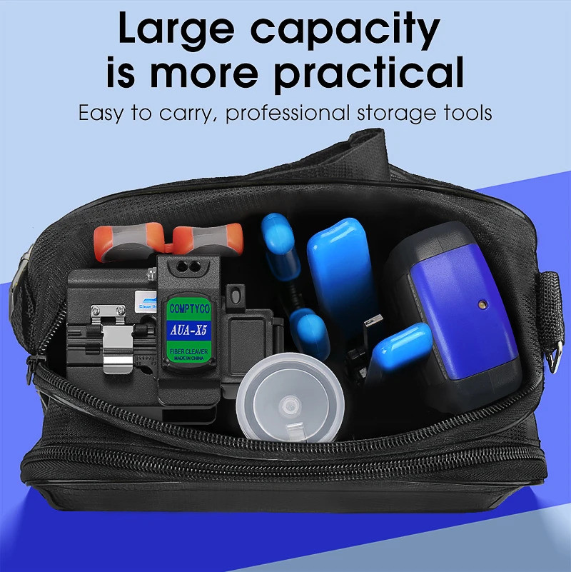 FTTH Fiber Optic Tool Kit AUA-X5 Fiber Cleaver Rechargeable AUA-D70 4 ...