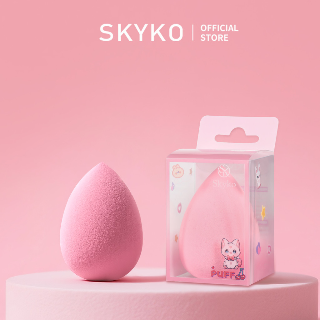 SKYKO Makeup Sponge Dual Use Wet & Dry | Shopee Malaysia
