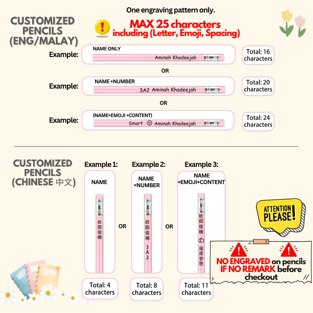 [Super Stationary] Set Hadiah Pensel Berukir Pencil Gift Set Engrave ...