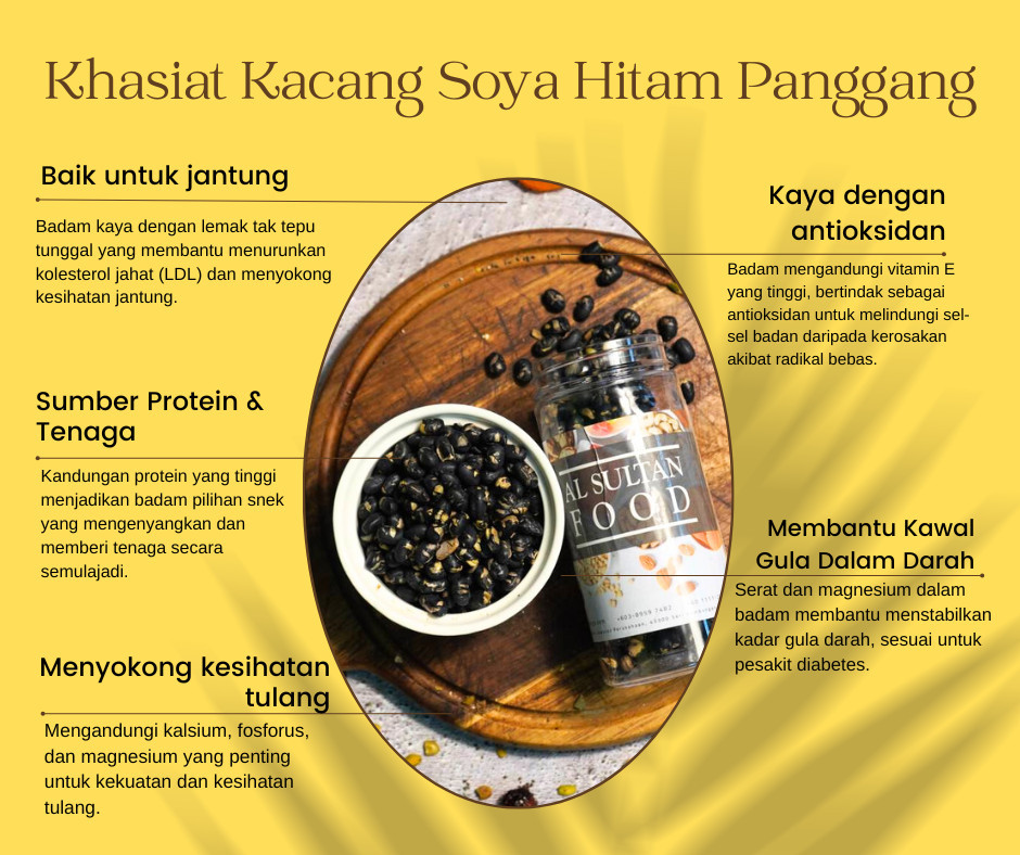 Roasted Black Soybean | Kacang Soya Hitam Panggang 700g | Shopee Malaysia