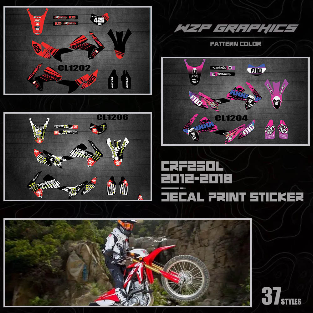 Graphics Stickers Decals Deco Full Kit For Honda CRF250L CRF 250L 2012 ...