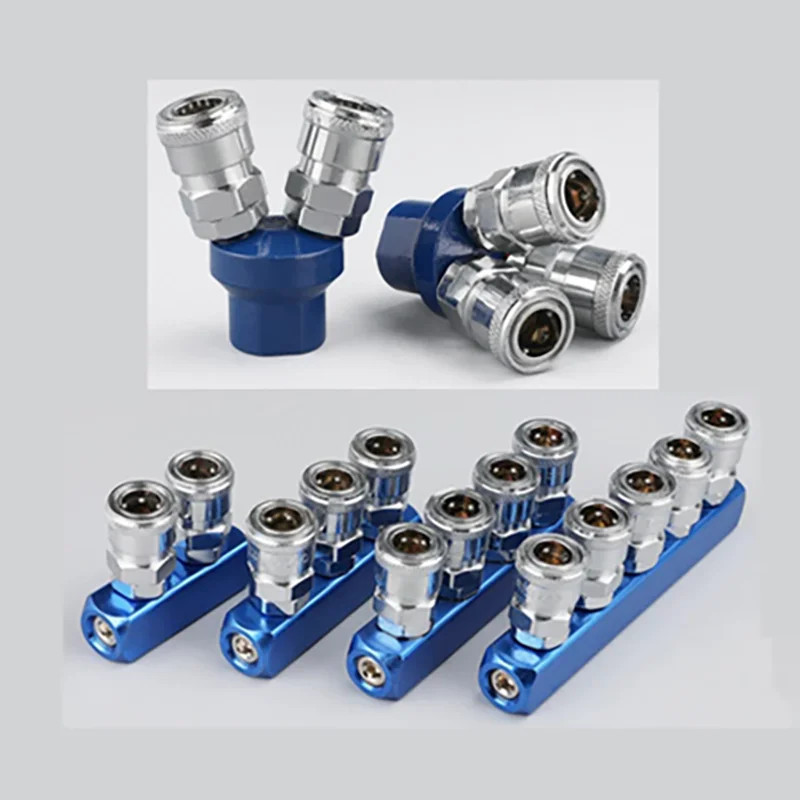 Fast Clutch Connector Type C Pneumatic Mount Gas Joiner Air Divider ...