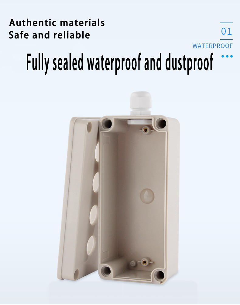 Waterproof button box switch control box 12345 hole industrial switch ...