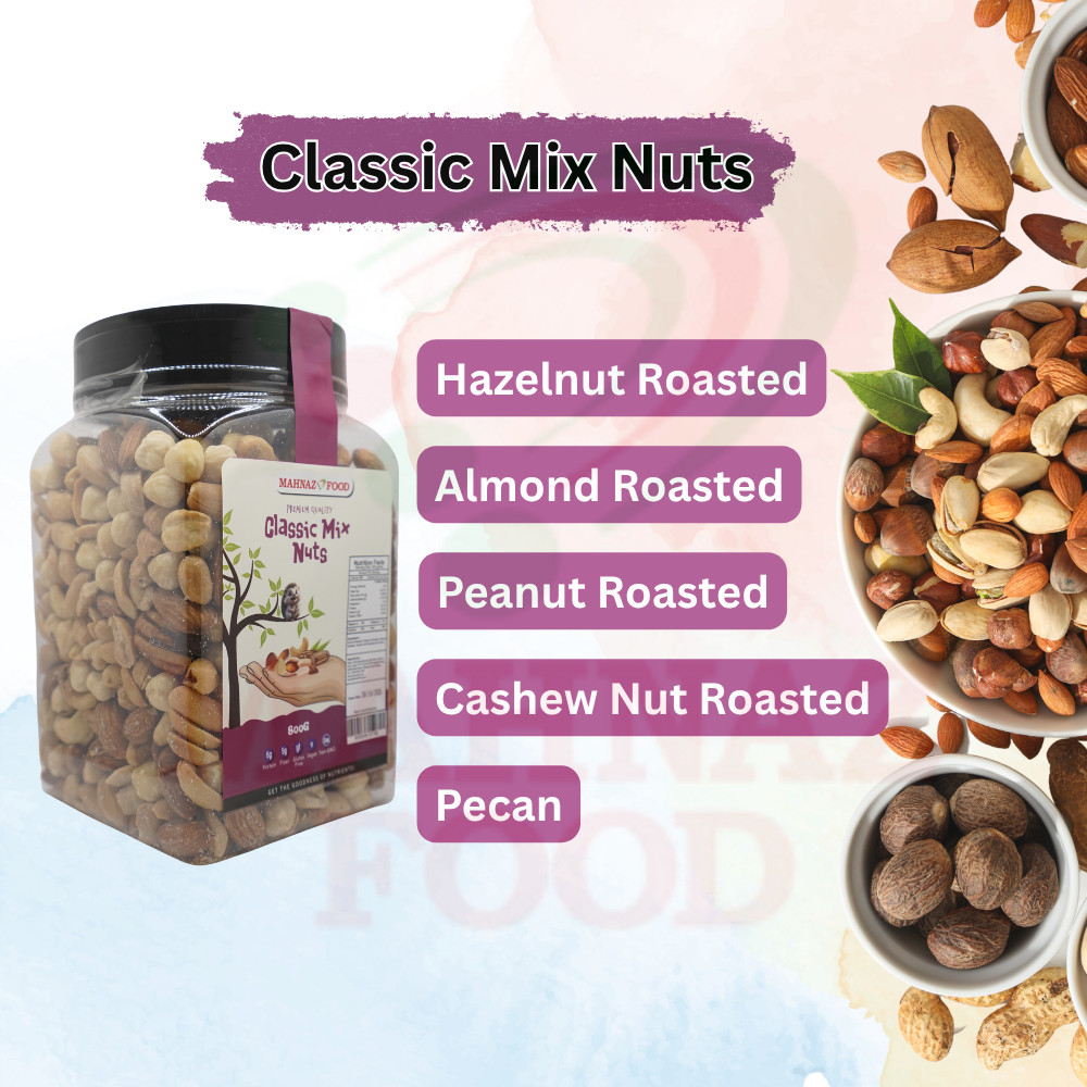 MAHNAZ FOOD Variety Healthy Mix Fruits & Nuts Assorted (800g) | Buah ...