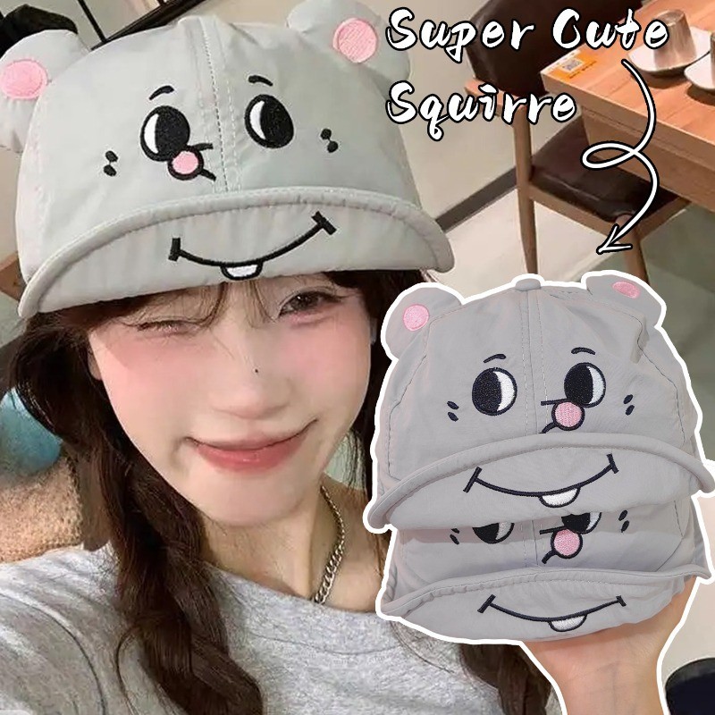 Cute Mouse Shaped Flip Hat - for Girls Photo Grops - Sun Protection ...