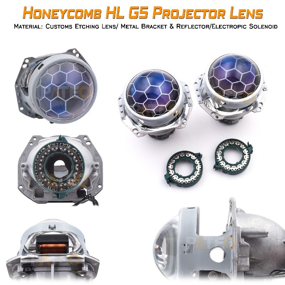 3.0 inch HID Bi-xenon Projector Headlight Lenses Retrofit For Hella G5 ...