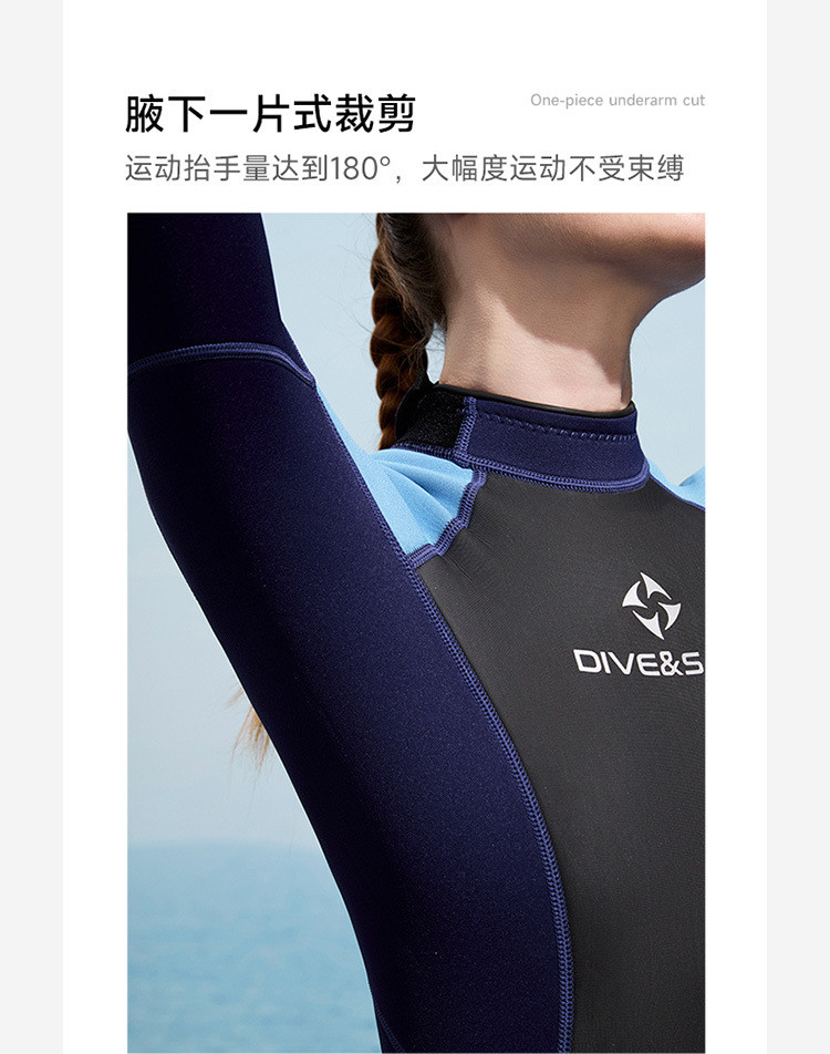 Ready Stock DIVE & SAIL 3mm Diving Suit Women's Neoprene One-Piece Warm ...