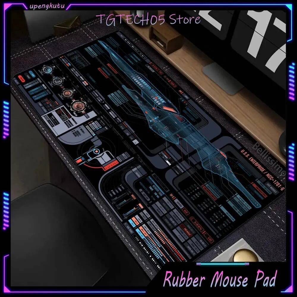 Starship Blueprint Pad Desk Pad Mouse Pad Gamer Computer Cabinet Star ...