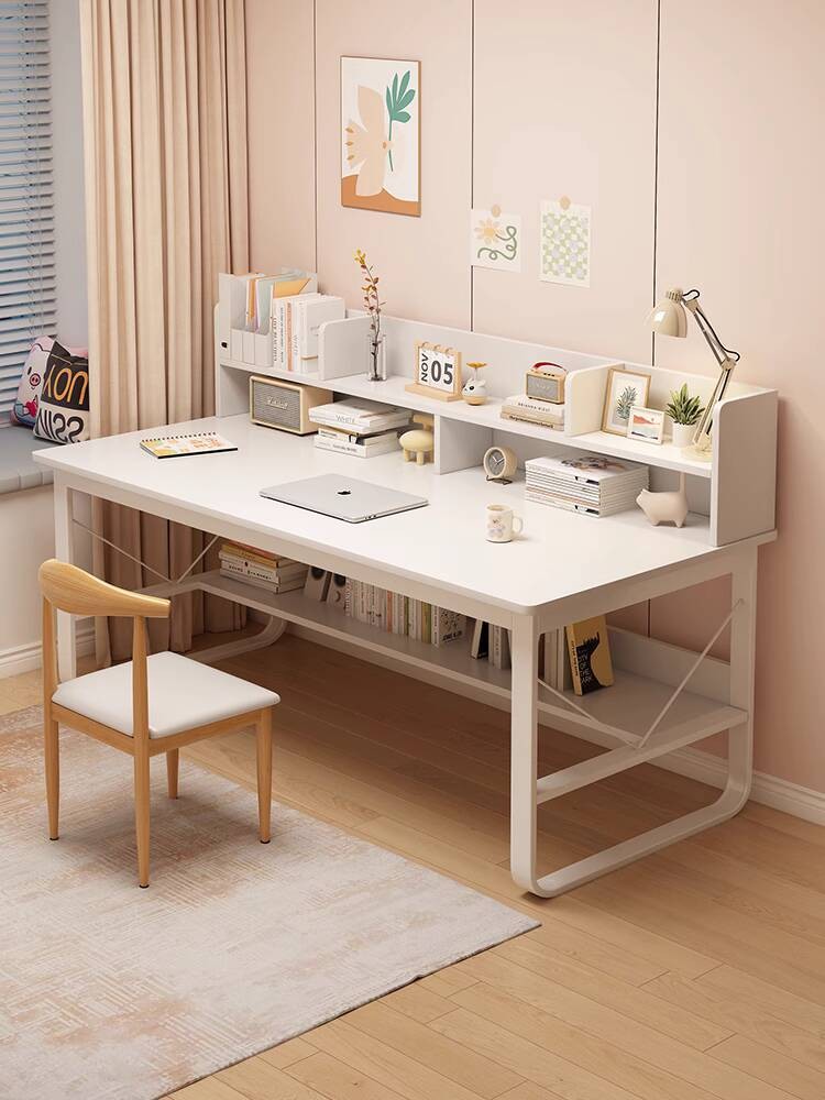 Computer Desk Desktop Desk JY Home Bookshelf Integrated Bedroom With ...