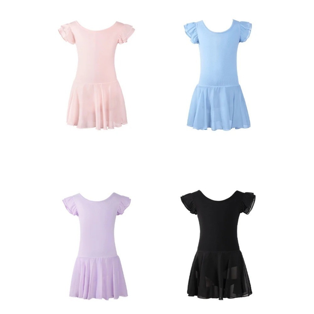 Girls Ballet Tutu Dress Dance Leotards Kids Ballet Gymnastics Leotard ...