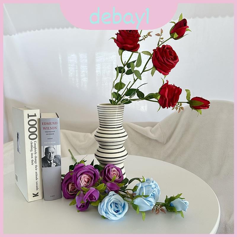 Ip No Artificial Sixhead Rose Flower Bouquet With Silk Material For ...