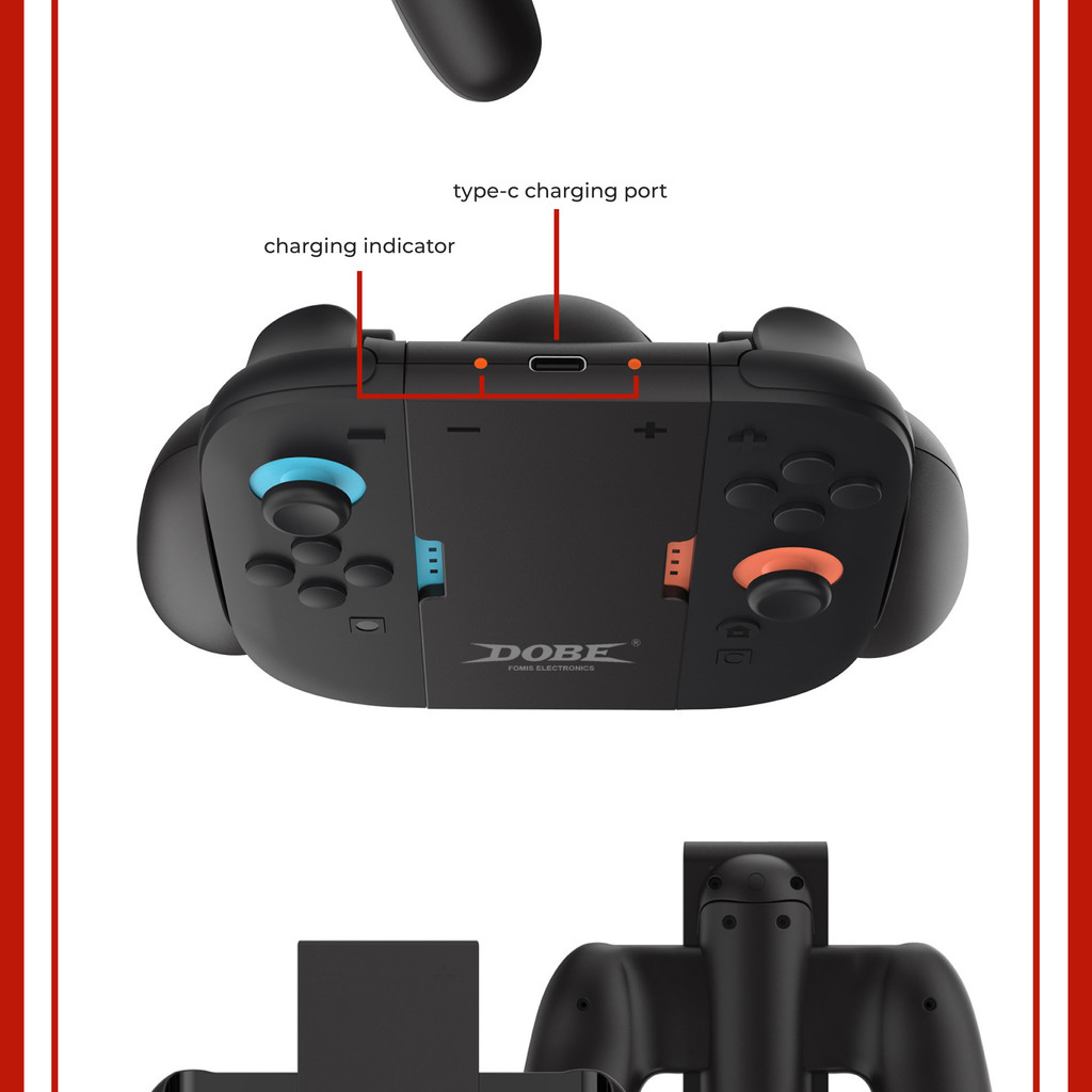 DOBE Joycon2 Charging Grip Handle Case Controller for Nintendo Switch 2 Grip Case TNS-3177 ...