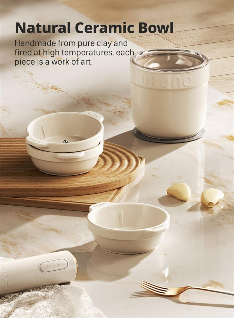 🔥MY STOCK🔥 BRUNO Ceramics Meat Grinder Blender Chopper 1.2L 4 Bowls & 3 ...