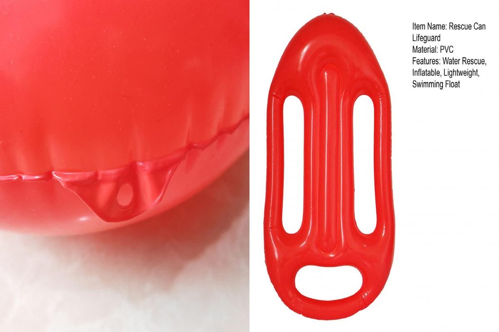 Inflatable Pool Float Long-lasting Water Accessory 3-handle Lifeguard Rescue Float for Water ...