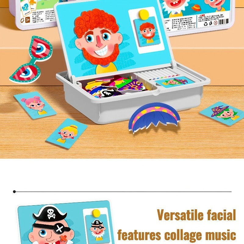 NEWChildren's Puzzle Magnetic Puzzle Multi-scenario Puzzle Magnetic ...
