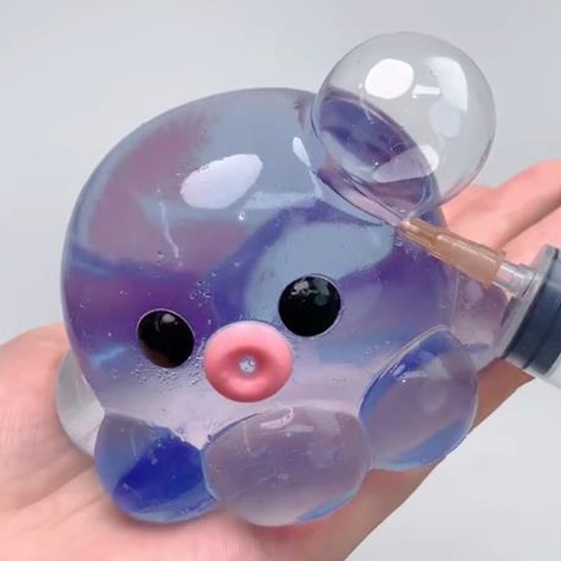 Cute Octopus Squishy Toy with Shapeable Stress Relieving Ball for ...