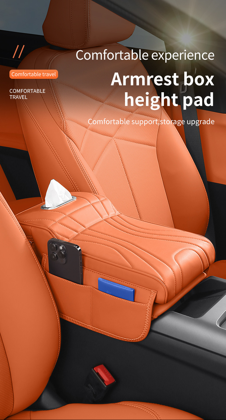 For BYD Shark 6 Center Console Armrest Riser Pad – Premium Leather ...